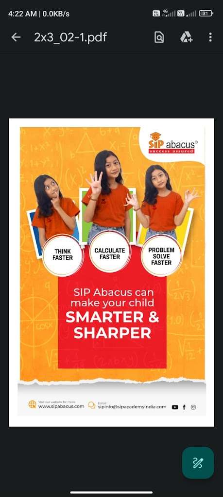 SIP Abacus Malleshwaram : Boost Your Child's Mental Math Skills